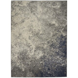 5' x 7' Charcoal and Ivory Abstract Area Rug - 3'6" - Bed Bath & Beyond ...