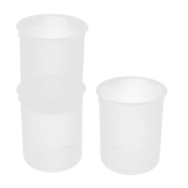150mL Chemistry Laboratory Plastic Liquid Measuring Cup Beaker 3pcs ...