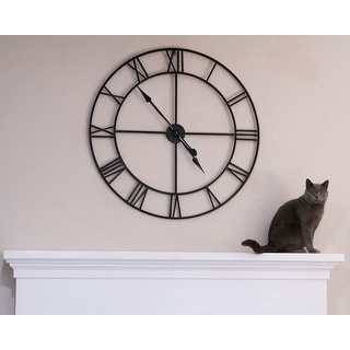 Oversized Mirage Metal Clock 42" - 42 - Bed Bath & Beyond - 37501691