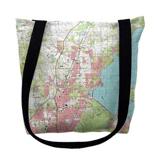 Ross Barnett Reservoir, Pearl River, MS Nautical Map Medium Tote Bag ...