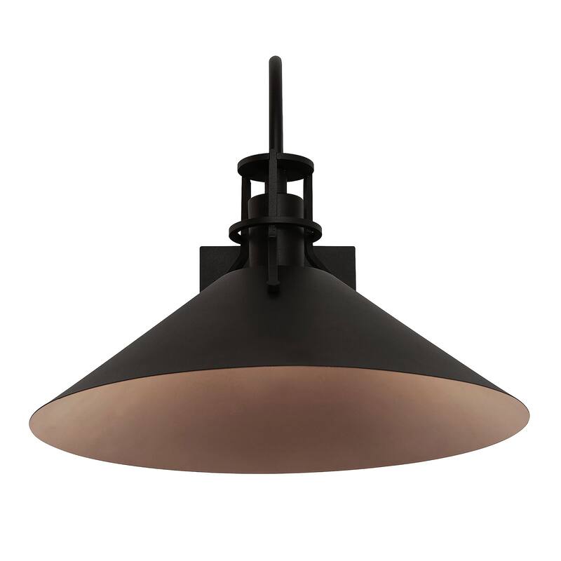 AFX Gus 14'' Outdoor LED Sconce - 20W 120V - Black - Overstock - 37178040