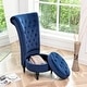 Gosser 20" Wide Velvet High Back Vanity Chair - Bed Bath & Beyond ...