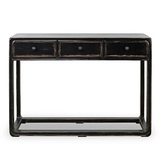 Artissance 84" Peking Ming Console Table With 5 Drawers, Weathered ...