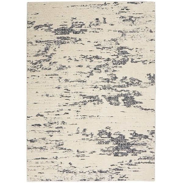 Nourison Textured Contemporary Abstract Area Rug - On Sale - Bed Bath ...