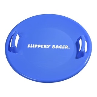 Slippery Racer Downhill Pro Adults and Kids Saucer Disc Snow Sled, Blue ...