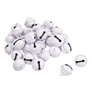 Jingle Bells, 22mm 80pcs Craft Bells for DIY Holiday Decoration, White ...