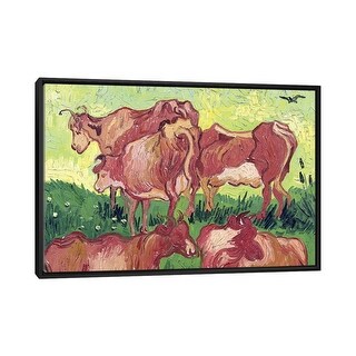 iCanvas "Cows, 1890" by Vincent van Gogh Framed Canvas Print - Bed Bath ...