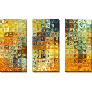 "Tile Art 6 2012" by Mark Lawrence 3 Piece Set on Canvas - Bed Bath ...
