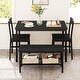 Modern Kitchen Table with 2 Chairs and Bench - Bed Bath & Beyond - 39881665