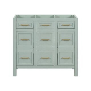 36" Light Green Bathroom Vanity - Bed Bath & Beyond - 42186461