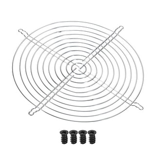250mm Fan Finger Grill, Metal Grill Protector Guard with Screw, Silver ...