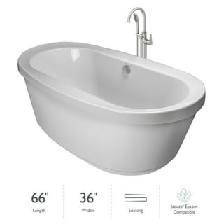 Jacuzzi Inizio 66" Free Standing Soaking Bathtub with NW50826 Tub - Bed ...
