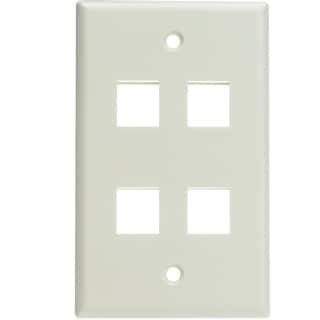Digiwave Keystone Wall Plate (4 Slots) - White - One Size - Bed Bath ...