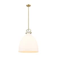 Innovations Lighting Newton Bell - 1 Light 18" Stem Hung Pendant - Bed ...