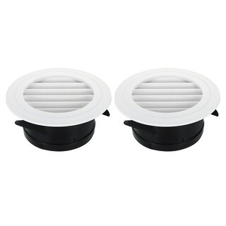 5" Round Air Vent 2pcs Ceiling Diffuser Grill Soffit Vent with Screen ...
