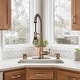 Pre-Rinse Spring Kitchen Faucet, Single Level with Pull Down Sprayer ...