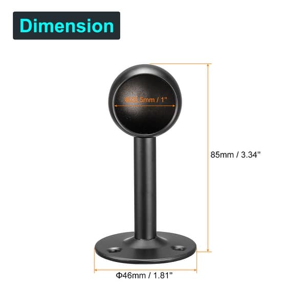 Rod Ceiling Mount Brackets, Stainless Steel Closet Rod Holder, 2Pcs ...