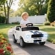 Qaba Ford Shelby GT350 Kids Ride-On Car, 12V Electric Car with Remote ...