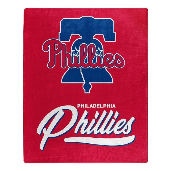 MLB Philadelphia Phillies Signature Raschel Throw Blanket - Bed Bath ...