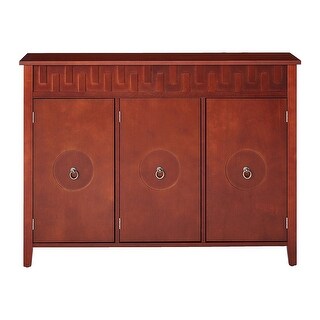 Pilaster Designs Greyson Walnut Wood Sideboard Buffet Console Table ...