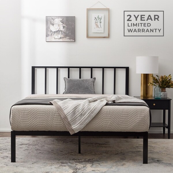 Brookside Lori Metal Platform Bed with Vertical Bar Headboard On Sale Bed Bath Beyond 35435890