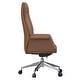 Summit Series High-Back Swivel Leather Office Desk Chair with Metal ...