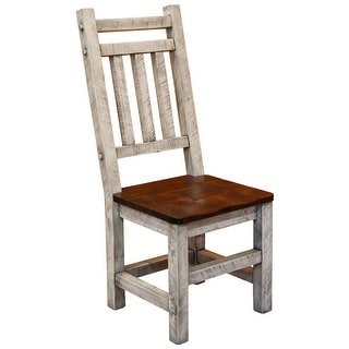 Set of 2 Farmhouse Timber Peg High Back Dining Chairs - Bed Bath ...
