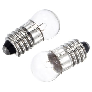 50Pcs E10 Screw Base Bulbs DC 4.8V Mini Miniature Lights, Warm Yellow ...