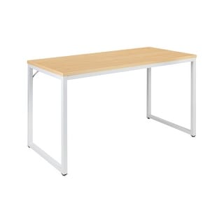 Tiverton Industrial Home Office Computer Desk- 47" Long (Maple/White ...