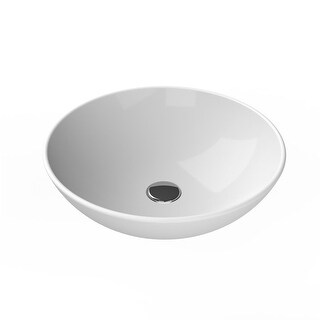 Nameeks CeraStyle 18" Vessel Bathroom Sink - Less Overflow - Bed Bath ...