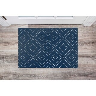 DOUBLE PARSON NAVY Doormat By Kavka Designs - Bed Bath & Beyond - 38247927
