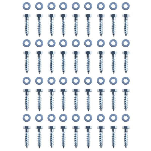 vidaXL L-shaped Ground Anchors 12 pcs Galvanised Steel 2"x2"x19.7 ...