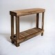 Farmhouse Rustic Wood Small Living Room Sofa Table - Bed Bath & Beyond ...