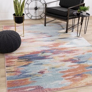 Fabio Collection - Colorful Sunrise Area Rug - Bed Bath & Beyond - 38053571