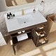 Palos Bath Vanity with Grain Composite Stone Top without Mirror - Bed ...