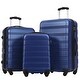 3 Piece Luggage Sets, Multifunctional Interior Space Suitcase with ...