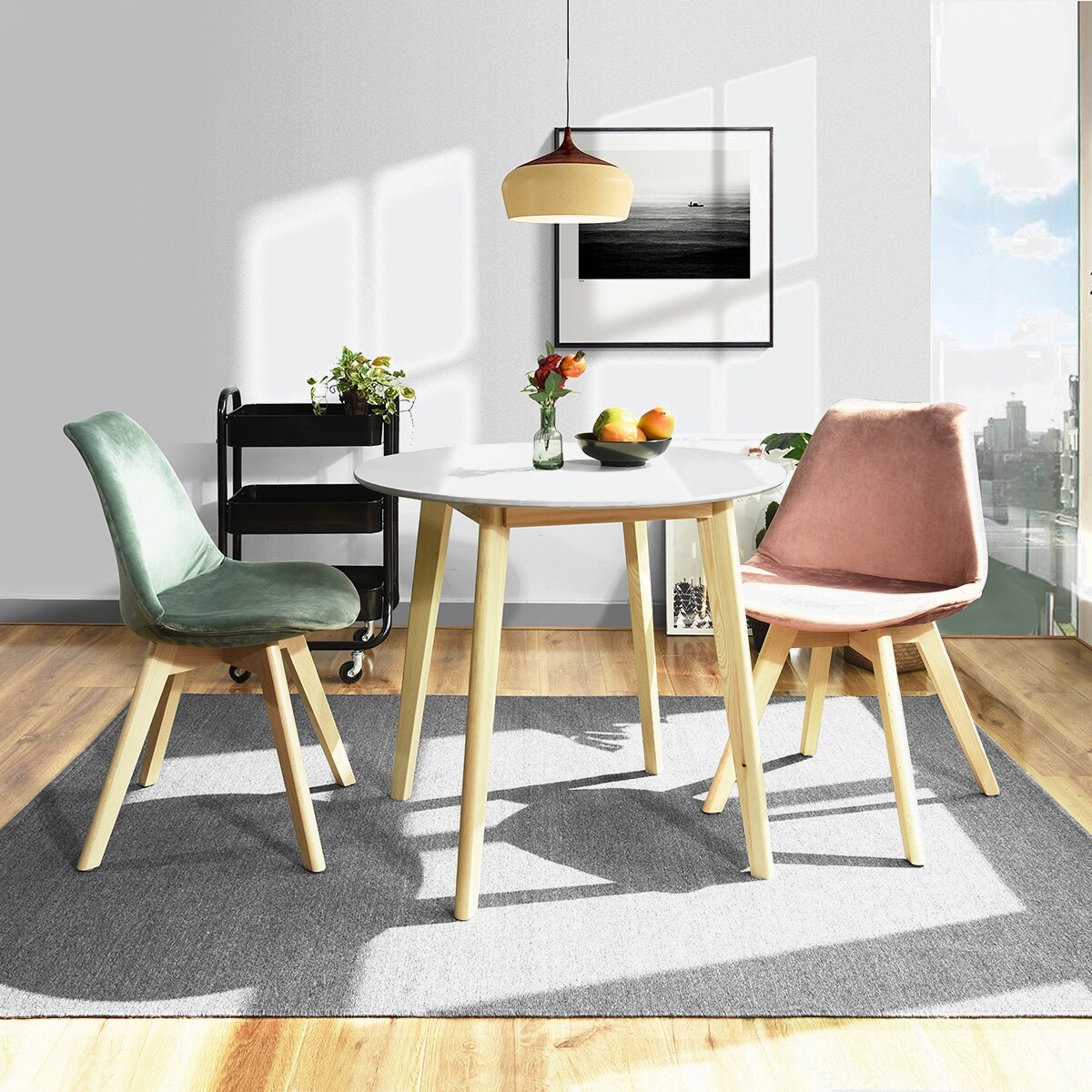 Falk solid wood dining table store