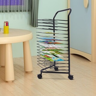 Mobile Paint Drying Rack 16-Shelf Rolling Cart - Bed Bath & Beyond ...