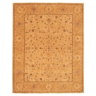 ECARPETGALLERY Hand Tufted Tabriz Ht Khaki Wool Rug - 7'8 x 9'8 - Bed ...