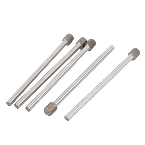 3mmx60mm Mechanical Maintenance Straight Ejector Pins Silver Gray 5pcs ...