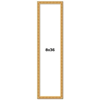 8x36 Frame Gold Real Wood Picture Frame Width 1 inches | Interior - Bed ...