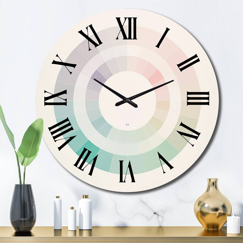 Designart "Pastel Infinity Vintage Watercolor" Modern Geometric ...