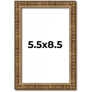 5.5x8.5 Frame Gold Picture Frame - Modern Photo Frame Includes UV - Bed ...