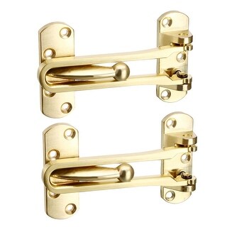 Swing Bar Lock for Hinged Swing, 4.13" Bar Length, Golden, Zinc Alloy ...