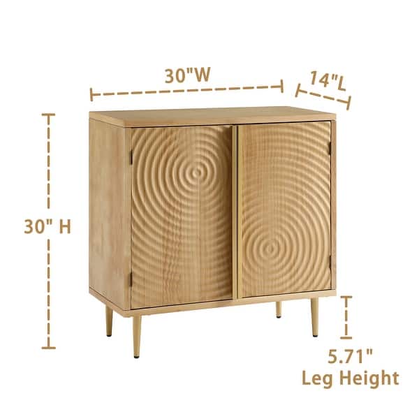 Art Leon Handcrafted Wood Sideboard with 2 Doors - Bed Bath & Beyond ...