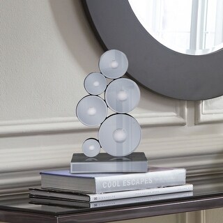 Allan Andrews Smoked Gray Mirrored Disk Arrangement Decorative ...