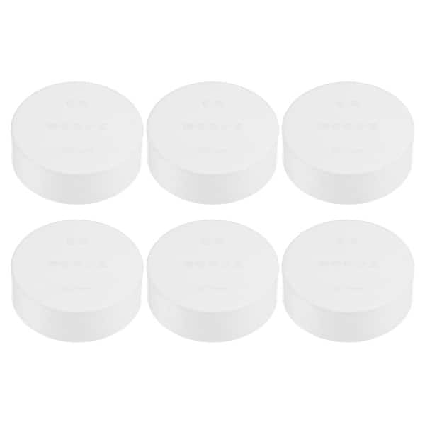 2.4" PVC Pipe End Cap Fitting, 6 Pack Furniture Grade Plug Coupling ...