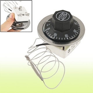 50-300 Celsius Degree Mechanical Temperature Controller NC+NO - Black ...