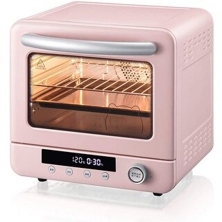 20L 2 Layer Mini Oven, 1300W Small Electric Oven Stainless Steel, Pink ...