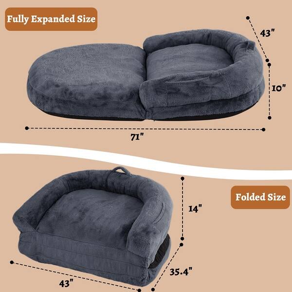 Foldable Human Sized Dog Bed for People Adults - Bed Bath & Beyond ...